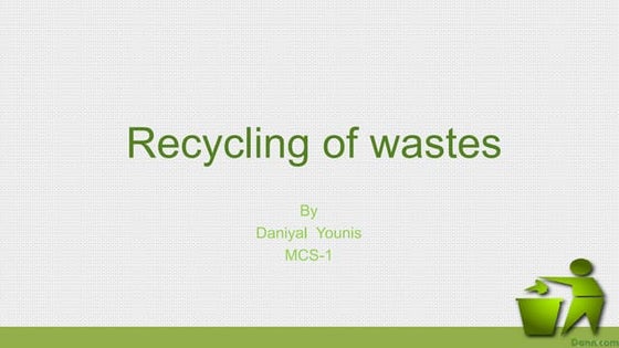 5 r's of Waste Management | PDF