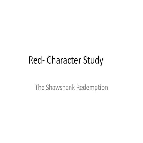 Narrative in Shawshank Redemption | PPTX