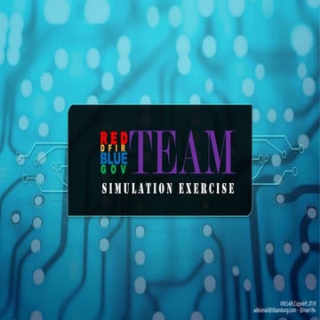 Red-DFIR-Blue-Gov-Team Cyber Simulation Exercises.pdf