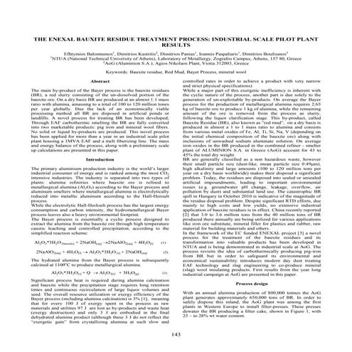 RED MUD TREATMENT PAPER TMS2014 | PDF