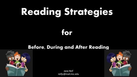 Reading Strategies - Before, During, & After | PPT