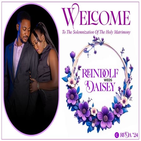 Programme line-up of the Solemnization of the holy Matrimony between ...