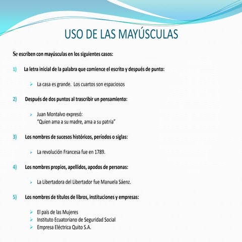 Redacción oficial mayúsculas | PPTX