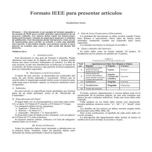 FORMATO IEEE | PDF