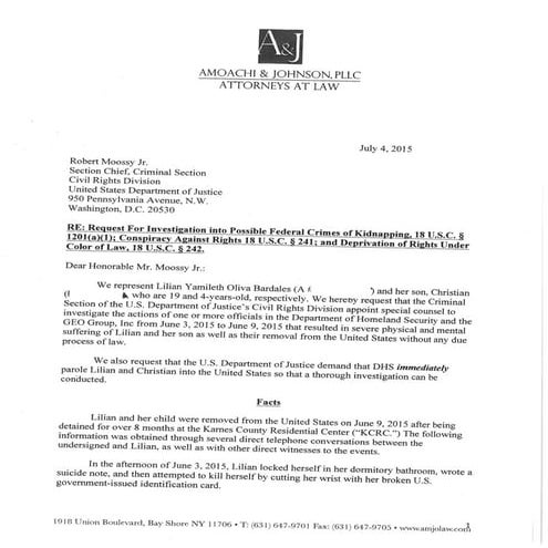 Criminal investigation request | PDF