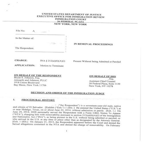 Denial of motion to terminate. | PDF | Law