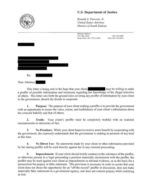 SDNY Redacted Proffer Agreement | PDF