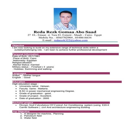 Reda cv en | PDF
