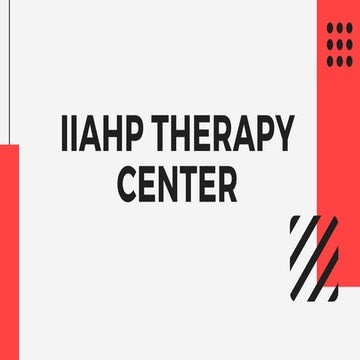 Autism Treatment | IIAHP Therapy Center | PDF