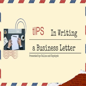 Tips on writing Business Letter | PPT