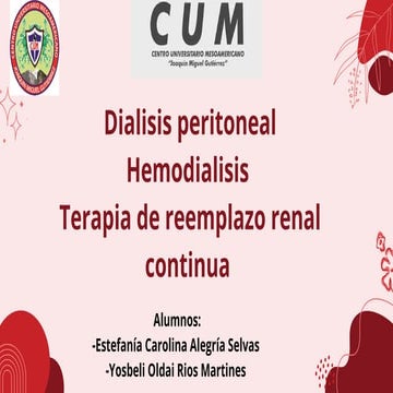 Comprehensive Overview of Peritoneal Dialysis, Hemodialysis, and ...