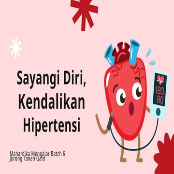 Red And Pink Playful Awareness Medical Hypertension High Blood Pressure ...