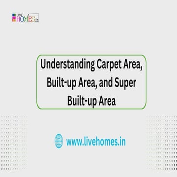 Understanding about carpet area, build up area and super buildup area | PDF