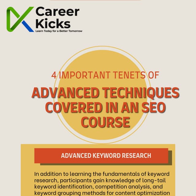 What are the Advanced Techniques Covered in an SEO Course? | PDF