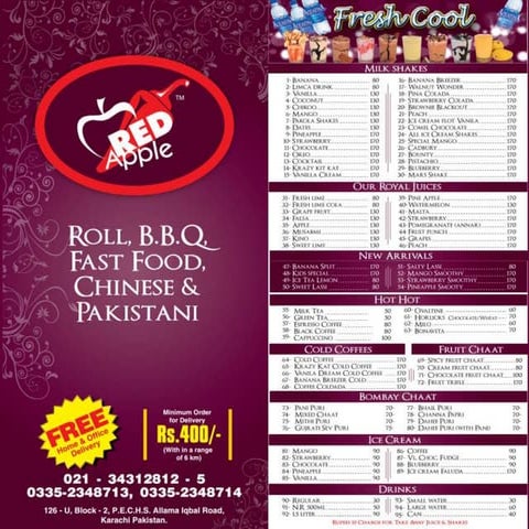 Red apple tariq road | PPT