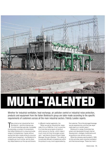 BOLDROCCHI - Optimising fan efficiency | PDF
