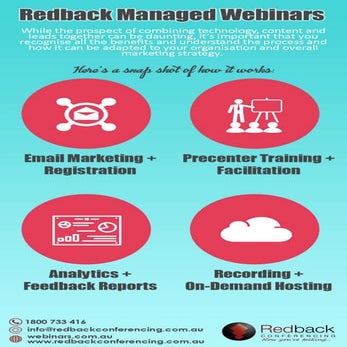 Redback Conferencing: Managed Webinars | PDF