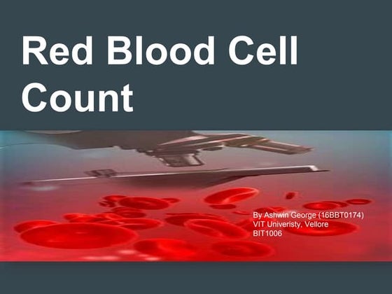 Red blood cell count | PPSX