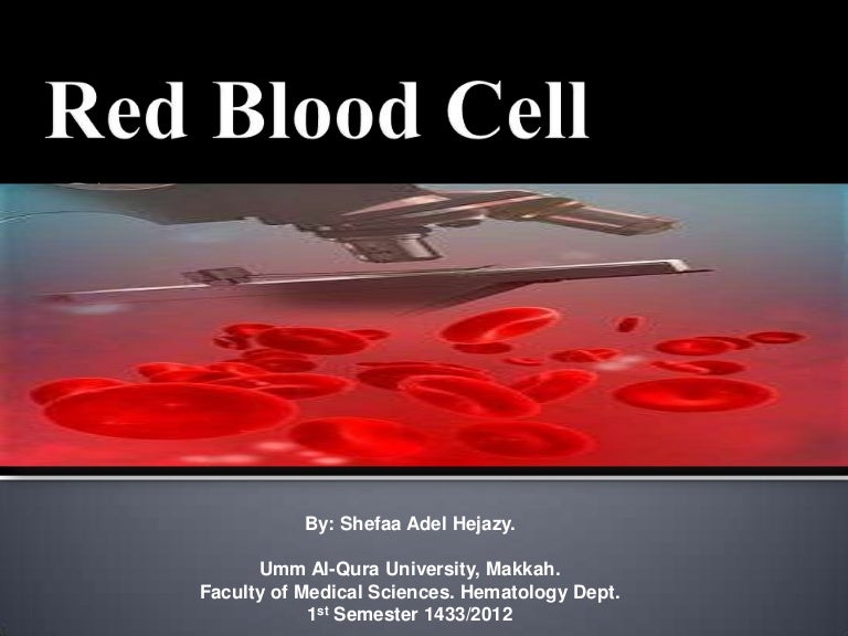 Red blood cell count