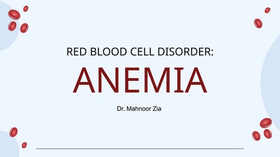 Iron deficiency Anemia.Iron-deficiency anemia is anemia caused by a ...