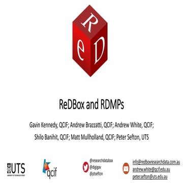 ReDBox and rdmps bof | PPTX