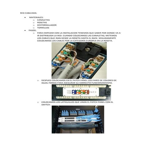 Procedimiento de armado conectores panduit | PDF