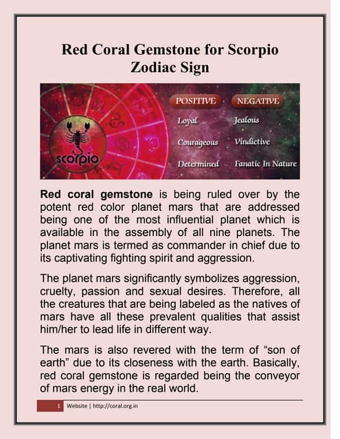 Know About Coral Gemstone | PPT