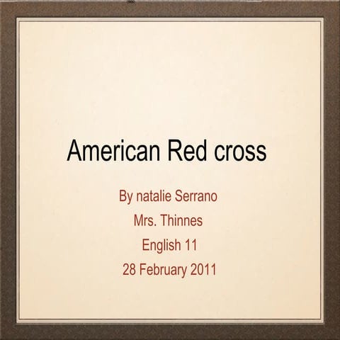 Red cross -1 | PPT