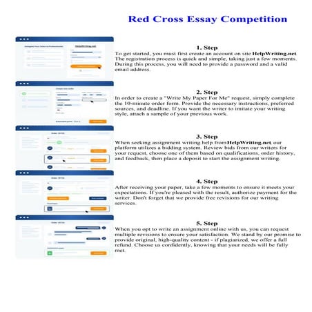 Red Cross Essay Competition | PDF
