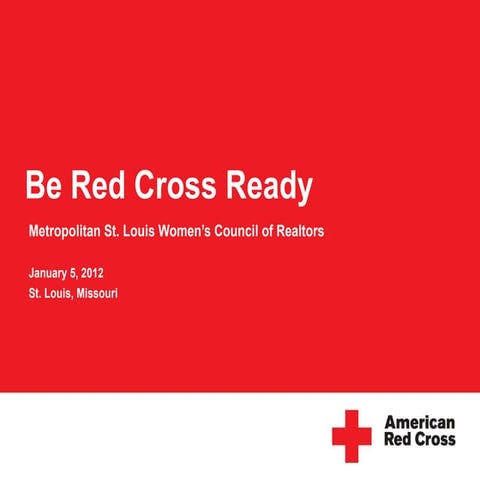 American Red Cross - Presentation 01052012 | PPT