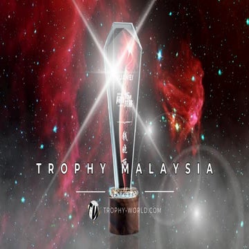 Red Crystal Trophies at Trophy-World Malaysia | Custom Trophies ...