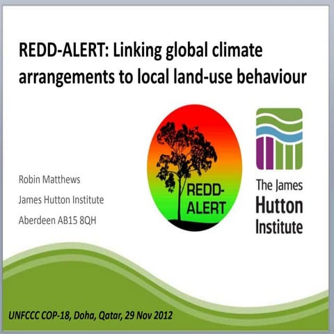 Redd alert linking global climate to local behavior | PPTX