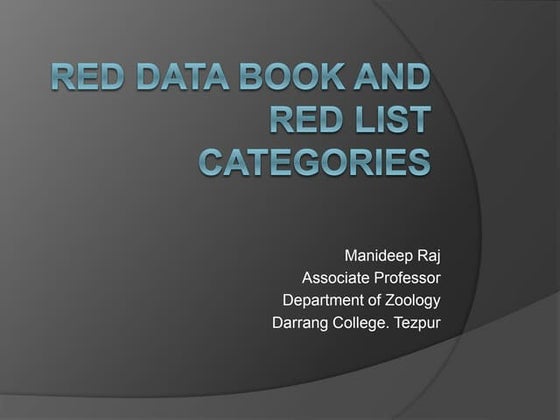 singh vinay- red data book and endangered plant species | PPTX ...