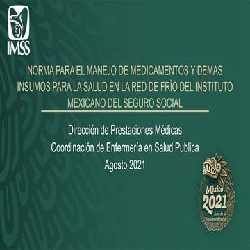 RED DE FRIO 2021 resumen de manual de vacunacion | PDF