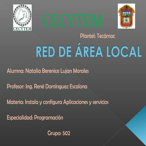 16.- Red de área local | PPT