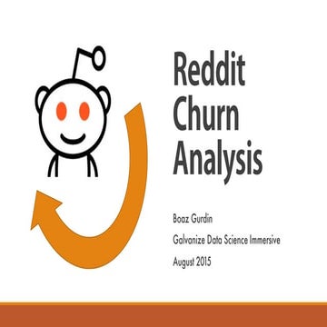 Reddit Churn Analysis | PDF | Technology & Computing