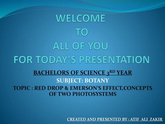 Role of Pigments in Photosynthesis | PPT