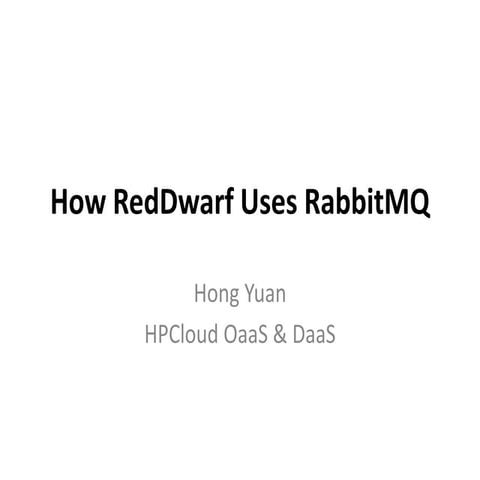 Red dwarf&rabbit | PPTX | Computer Networking | Computing