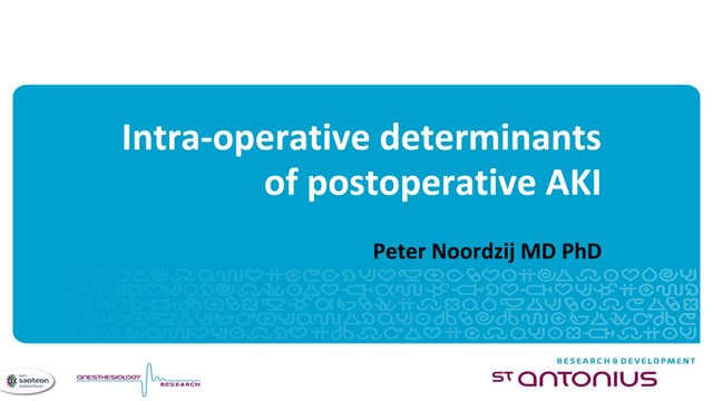 Intra-operative determinants of postoperative AKI | PPT Intra-operative determinants of postoperative AKI | PPT