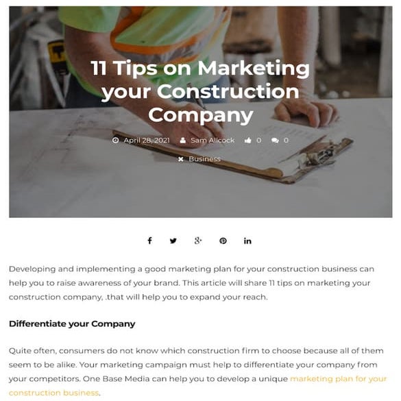 11 Tips on Marketing your Construction Company | PDF | Business | Business and Finance