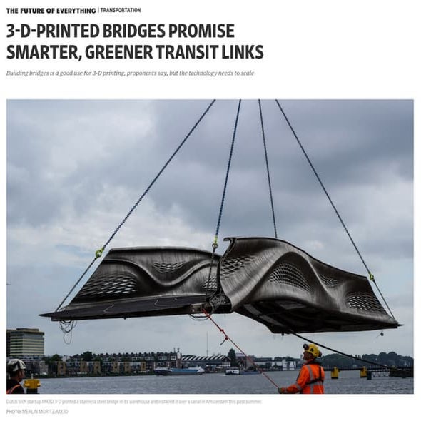 3-D PRINTED BRIDGES PROMISE SMARTER, GREENER TRANSIT LINKS | PPT