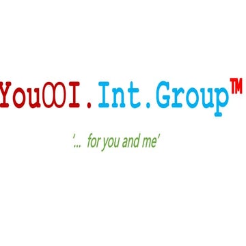 YouꝎI.Int.Group™ Dept Sections domain Extensions & Logo trials.pptx