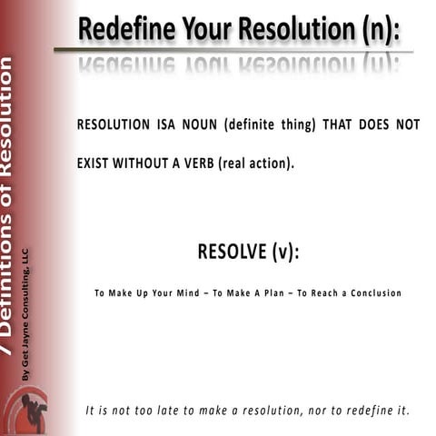 Redefine your resolution | PPTX