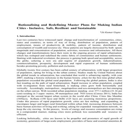 -Redefining Master Plans for creating sustainable cities- RG IPA- 8-2 ...