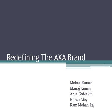 Redefining the axa brand | PPTX