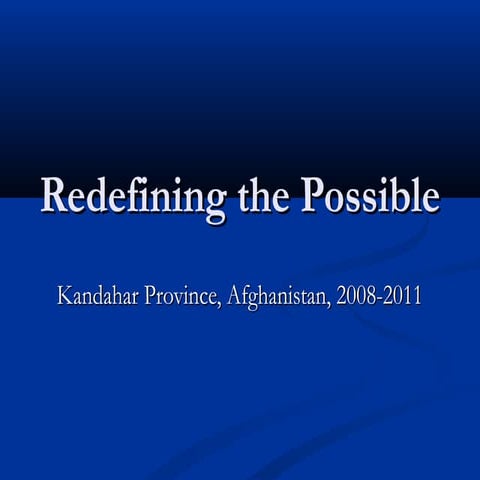 Redefining the possible | PPT