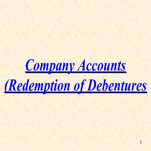 Redemption of Debe0..........ntures.pptx