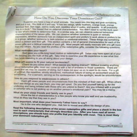 Redemptive gifts | PPTX