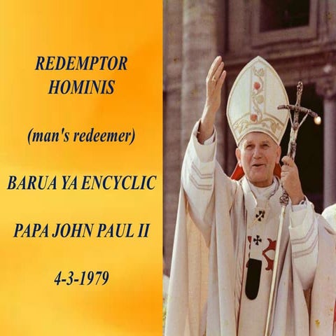 Redemptor Hominis - John Paul II - Swahili.pptx