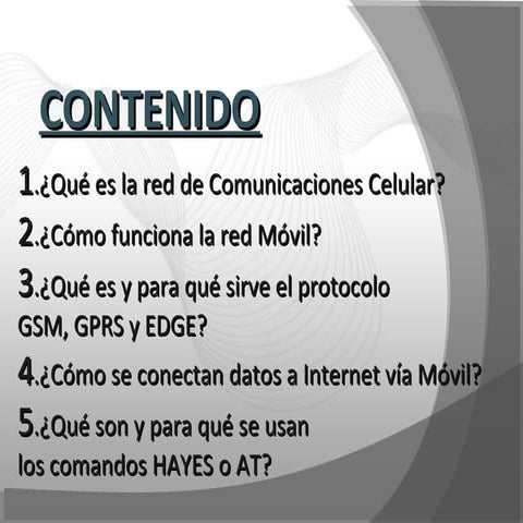 Redes celulares y tecnologias de comunicacion celular | PPT